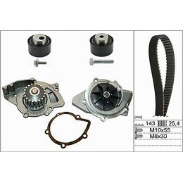INA Wasserpumpe + Zahnriemensatz 530036830 f&uuml;r Peugeot