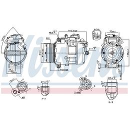NISSENS Kompressor, Klimaanlage 890012 f&uuml;r BMW