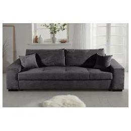 Schlafsofa Collection AB "Kreta, B: 248 cm, Liegefl. 137x195 cm", anthrazit, B:248cm H:43cm T:87cm, 100%Polyester, Sofas, Schlafsofa, Bettfunktion, Bettkasten & 2 Zierkissen, optional mit Topper