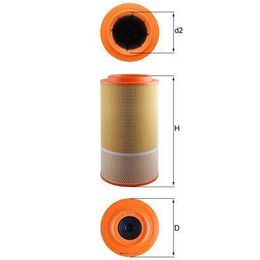 Mahle Luftfilter lx1024 Filtereinsatz 505mm f&uuml;r MAN