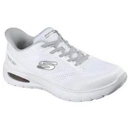 Slip-On Sneaker Skechers "SKECH-AIR SUMMITS", Herren, Gr. 43, wei&szlig;, Lederimitat, Textil, Schuhe, Slipper, Freizeitschuh, Halbschuh in veganer Verarbeitung