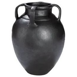 Tischvase Gilde "Vase Antigua mit 4 Henkel", grau, B:20cm H:25cm T:20cm &Oslash;:20cm, Aluminium, Vasen