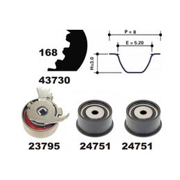MAPCO Zahnriemensatz 23730 f&uuml;r Opel Vaughall DAEWOO GM