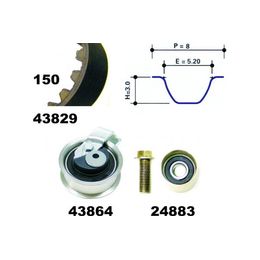 MAPCO Zahnriemensatz 23901 f&uuml;r SEAT VW Skoda VAG