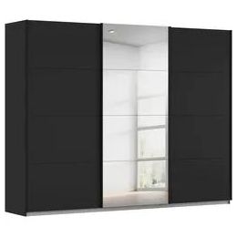 Schwebet&uuml;renschrank OTTO HOME "Kleiderschrank Schrank Schlafzimmerschrank Garderobe AGORDO", schwarz, griffleisten schwarz, B:271cm H:210cm T:62cm, Holzwerkstoff, Schr&auml;nke, Schwebet&uuml;renschrank, Top Innenausstattung, in 4 Breiten und 2 H&ouml;hen MADE IN GERMANY, Topseller