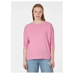 3/4-Arm-Shirt Ragwear "SHIMONA", Damen, Gr. L, marshmallow, Jersey, Obermaterial: 50% Baumwolle, 50% Polyester, unifarben, normal, Rundhals, Shirts 3/4-Arm-Shirt, Baumwollmix mit 3/4-&Auml;rmeln und softem Finish