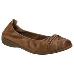 Ballerina Josef Seibel "Fenja 28, camel", Damen, Gr. 37, braun (camel), Obermaterial: 100% Rindsleder Leather cow., Schuhe Ballerina