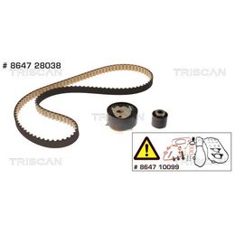 TRISCAN Zahnriemensatz 864728038 f&uuml;r Peugeot