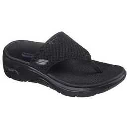 Zehentrenner Skechers "GO WALK ARCH FIT 2.0 SANDAL-CARRIE", Herren, Gr. 36, schwarz unifarben, Textil, Schuhe Zehentrenner, Sommerschuh, Strandschuh, Badeschuh mit Arch Fit