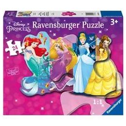 Puzzle Ravensburger "Disney Prinzessinnen, Sch&ouml;ne Prinzessinnen", bunt, Puzzles, KinderB:69cm H:49cm, Pappe, Motiv, Made in Europe, B:69cm H:49cm