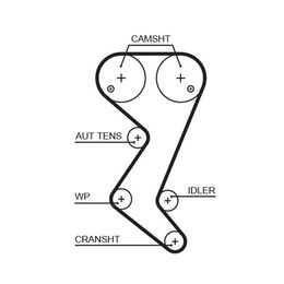 GATES Zahnriemen 5608xs f&uuml;r Peugeot