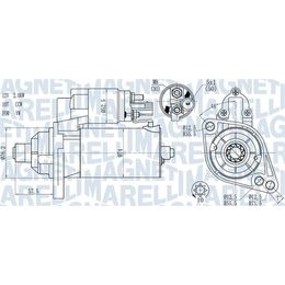 MAGNETI MARELLI Starter 063721397010 f&uuml;r VW