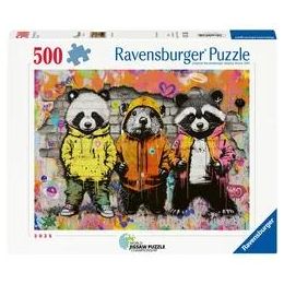 Puzzle Ravensburger "Flauschige Freunde", bunt, Puzzles, KinderB:49cm H:36cm, Pappe, Motiv, Made in Germany, B:49cm H:36cm