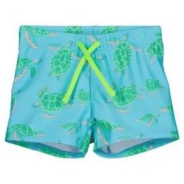 Badeshorts Blue Seven, Jungen, Gr. 104 (110), N-Gr, t&uuml;rkis, Gewirkt, Elasthan, Polyester, bedruckt, Badehosen Badeshorts