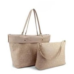 Tragetasche GATTINONI "Teodosia Smooth Reversible Bag Damen", Damen, Gr. B/H/T: 32cm x 15cm onesize, beige, Polyurethan, Taschen, Tragetasche Damen, Shopper, Wendetasche, Fashion, Lifestyle, Sale