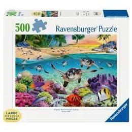 Puzzle Ravensburger "Meeresschildkr&ouml;ten", bunt, Puzzles, KinderB:70cm H:50cm, Pappe, Motiv, Made in Germany, B:70cm H:50cm