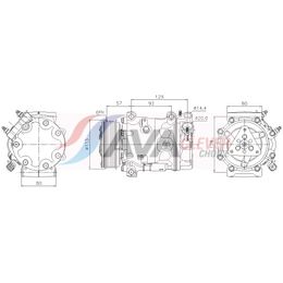 AVA QUALITY COOLING Kompressor, Klimaanlage peak442 f&uuml;r Peugeot Opel