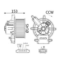 Mahle Innenraumgebl&auml;se ab137000s f&uuml;r CITRO&Euml;N