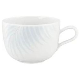Tasse Seltmann Weiden "Liberty Mediterranean", wei&szlig;, blau, grau, B:13,3cm H:7,4cm &Oslash;:10,3cm, Porzellan, Trinkgef&auml;&szlig;e, Tasse, Kaffeetasse