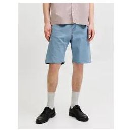 Jack & Jones Jeansshorts JACK & JONES "JJIALEX JJORIGINAL SHORT", Herren, Gr. XL, N-Gr, blau denim, Denim/Jeans, Obermaterial: 100% Baumwolle, unifarben, relaxed fit knielang, Jeans Jeansshorts, Baumwolle, high waist, baggy fit