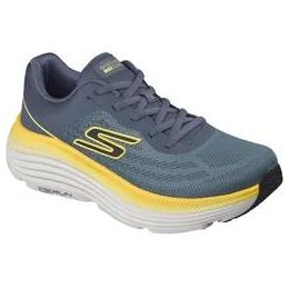 Sneaker Skechers "MAX CUSHIONING ENDEAVOUR-", Herren, Gr. 46, blaugrau, gelb, Synthetik, Textil, kontrastfarbene Details, Schuhe Sneaker, Laufschuh, Sportschuh mit Max Cushioning