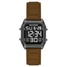 Chronograph Skechers "Ridgeley", dunkelbraun, schwarz, Armbanduhren, Herren, Chronograph, Quarzuhr, Armbanduhr, Damenuhr, Herrenuhr, digital, Tag, Wochentag