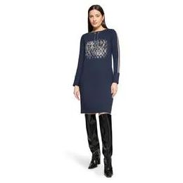 Jerseykleid Betty Barclay "Damen mit 3/4 Arm", Damen, Gr. 40, Normalgr&ouml;&szlig;en, dunkelblau, Obermaterial: 76% Viskose, 18% Polyester, 6% Elasthan, relaxed fit kurz, U-Boot-Ausschnitt, Kleider Jerseykleid