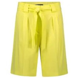 Shorts Betty Barclay "Damen mit Bundfalten", Damen, Gr. 44, Normalgr&ouml;&szlig;en, gelb, Obermaterial: 59% Baumwolle, 39% Viskose, 2% Elasthan, relaxed fit kurz, Hosen Shorts