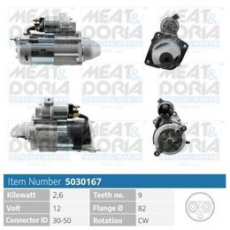 MEAT & DORIA MEAT & DORIA Starter 5030167 f&uuml;r Fiat LANCIA ALFA ROMEO Iveco Citro&euml;n/Peugeot