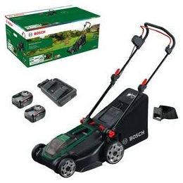 Akkurasenm&auml;her Bosch HOME & GARDEN "ROTAK18V-43", gr&uuml;n, Rasenm&auml;her, Kraftvoller 3-in-1-M&auml;her f&uuml;r mittelgro&szlig;e bis gr&ouml;&szlig;ere Rasenfl&auml;chen