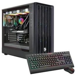 GAMEMAX Gaming-PC "CLAW BK 8099 AMD Ryzen 5 9600X 32GB DDR5 1TB SSD RTX 5070Ti", schwarz, Microsoft Windows 11 Home (64 Bit), 32 GB RAM 1.000 GB SSD, Desktop-PCs, DDR5 RAM, Windows 11, Wasserk&uuml;hlung