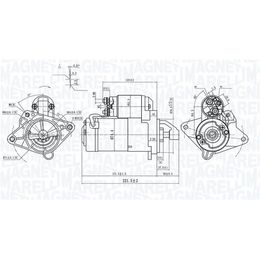 MAGNETI MARELLI Starter 063721415010 f&uuml;r Opel Vaughall GM MITSUBISHI NISSAN RENAULT TRUCKS
