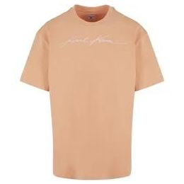 T-Shirt Karl Kani "Karl Kani Herren", Damen, Gr. S, apricot, 100% Baumwolle, bedruckt, oversize, Rundhals, Shirts T-Shirt