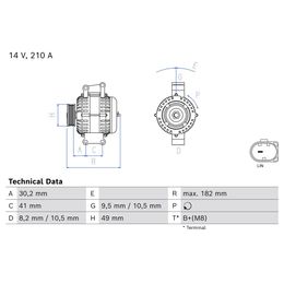 Bosch Generator 0986085380 f&uuml;r BMW