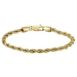 Armband BOSS "MYLES", gelbgoldfarben, Armb&auml;nder, Damen, 19cm, Edelstahl, Armband