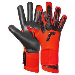 Torwarthandschuhe Reusch "Raptor Pro", Herren, Gr. 10, rot, schwarz, 55% Polyester, 44% Latex, 1% Polyurethan, Handschuhe, mit D&auml;mpfung f&uuml;r harte Sch&uuml;sse