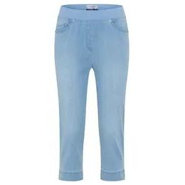 5-Pocket-Jeans RAPHAELA BY Brax "Style PAMINA CAPRI", Herren, Gr. 48, Normalgr&ouml;&szlig;en, hellblau, Denim/Jeans, 50% Baumwolle, 40% Lyocell, 7% Elastomultiester, 3% Elasthan, Jeans 5-Pocket-Jeans
