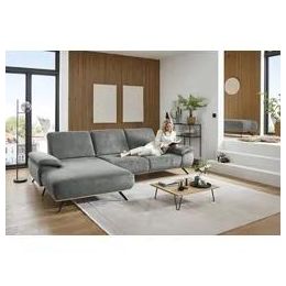 Ecksofa DIE PLANBAR "ZE-EM18063, Breite 322 cm", cyber grau, B:322cm H:89cm T:187cm, 100% Recyceltes Polyester, Sofas, Ecksofa, wahlweise mit Sitztiefen- und Armteilverstellung