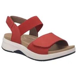 Sandale Josef Seibel "Estelle 13, rot", Damen, Gr. 37, rot, Obermaterial: 100% Rindsleder Leather cow., Schuhe Sandale
