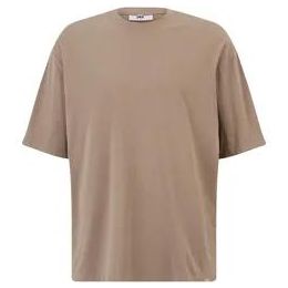 T-Shirt DEF "DEF Herren DEF T-Shirt", Damen, Gr. S, braun washed01, 100% Baumwolle, unifarben, oversize, Rundhals, Shirts T-Shirt