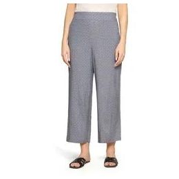 Marlene-Hose Betty Barclay "Damen mit elastischem Bund", Damen, Gr. 42, Normalgr&ouml;&szlig;en, blau, dunkelblau, Obermaterial: 100% Viskose, relaxed fit 7/8-L&auml;nge, Hosen