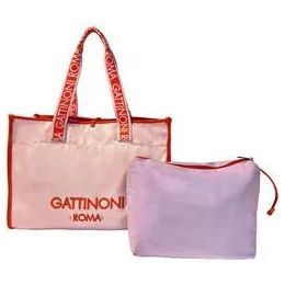 Tragetasche GATTINONI "Jane Canvas Large Shopping Bag Damen", Damen, Gr. B/H/T: 35cm onesize, leuchtendes lila, lila, orange, Baumwolle, Taschen, Tragetasche Damen, Shopper, Strandtasche, Fashion, Lifestyle, Sale
