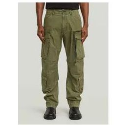 G-Star Raw Cargohose G-STAR "Rovic Zip 3D Loose Hose", Herren, Gr. 33, L&auml;nge 34, overdye shadow olive gd, Obermaterial: 70% Baumwolle, 30% Baumwolle, Hosen Cargohose