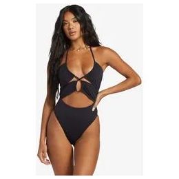 Badeanzug Billabong "SOL SEARCHER ONE PIECE", Damen, Gr. S (36), N-Gr, schwarz pebble, Elasthan, Polyamid, Badeanz&uuml;ge Badeanzug, sportlicher Stil, f&uuml;r sportliche Aktivit&auml;ten, schnell trocknend