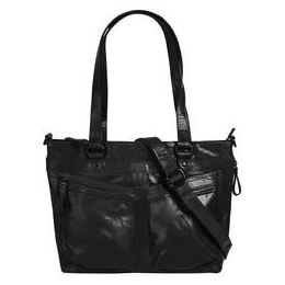 SPIKES & SPARROW Shopper SPIKES & SPARROW, Damen, Gr. B/H/T: 37cm x 26cm x 8cm onesize, schwarz, Leder, Taschen Shopper, echt Leder