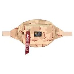 Tragetasche Alpha Industries "Crew Waist Bag Camo", desert camo 91 small, Obermaterial: 100% Nylon, Futter: 100% Nylon, Taschen