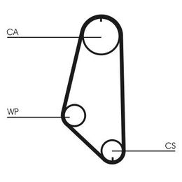 CONTINENTAL CTAM Wasserpumpe + Zahnriemensatz ct720wp1 f&uuml;r Opel Vaughall