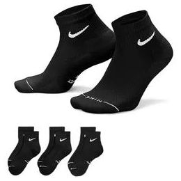 Sportsocken Nike "U NK ED ELVD ANK 3P - 144", Damen, Gr. M (38/41), multi, color3, Obermaterial: 69% Baumwolle, 29% Polyester, 2% Elasthan, Socken Sportsocken, f&uuml;r Erwachsene, sportlicher Stil, f&uuml;r verschiedene Sportarten