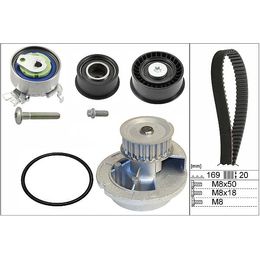INA Wasserpumpe + Zahnriemensatz 530007831 f&uuml;r Vaughall