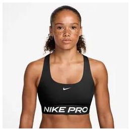 Sport-BH Nike "W NP DF 365 LS BRA", Damen, Gr. XL, N-Gr, schwarz, wei&szlig;, Obermaterial: 83% Polyester, 17% Elasthan, BHs Sport-BH, f&uuml;r sportliche Aktivit&auml;ten, glattes und elastisches Material